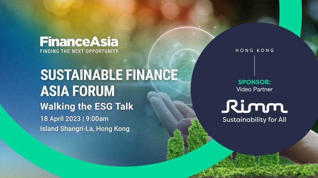 Sustainable Finance Asia Forum - Rimm Sustainability